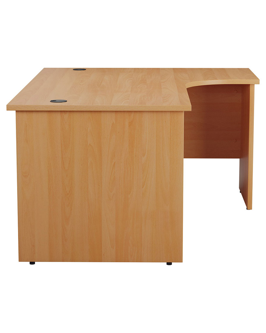 Panel End Crescent Workstation - Right 24H